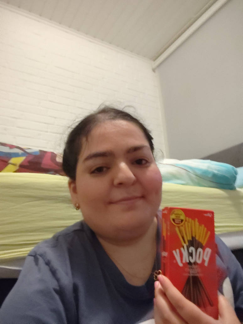 Me Holding A Pocky Box Selfie By Kari5 On Deviantart