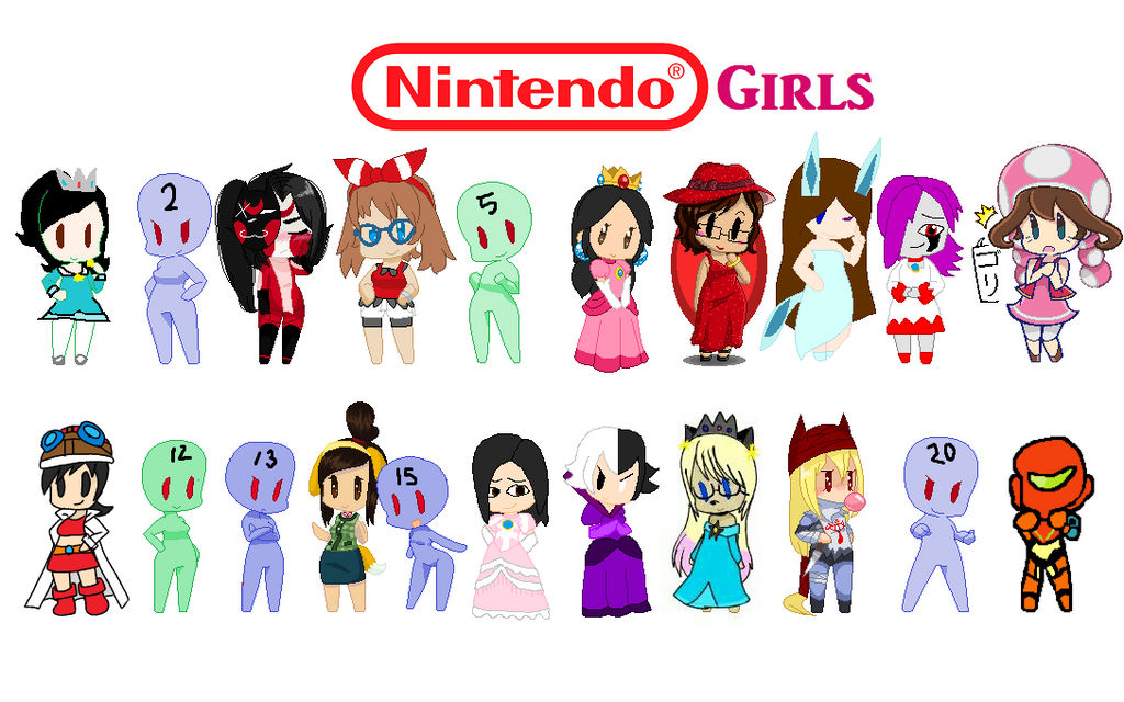 Nintendo Girls By Thegothicangel13 On Deviantart