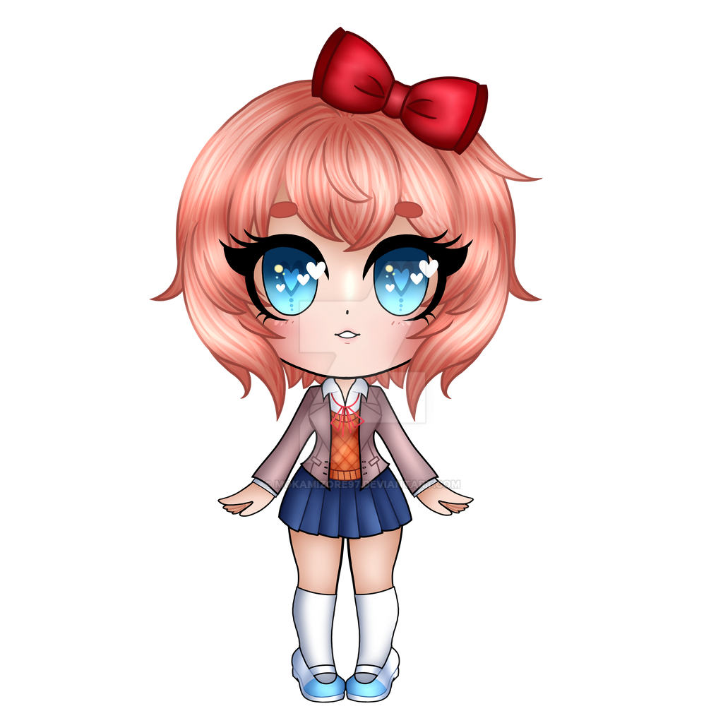 Chibi Doki Doki Literature Club Sayori By Mokamizore97 On Deviantart