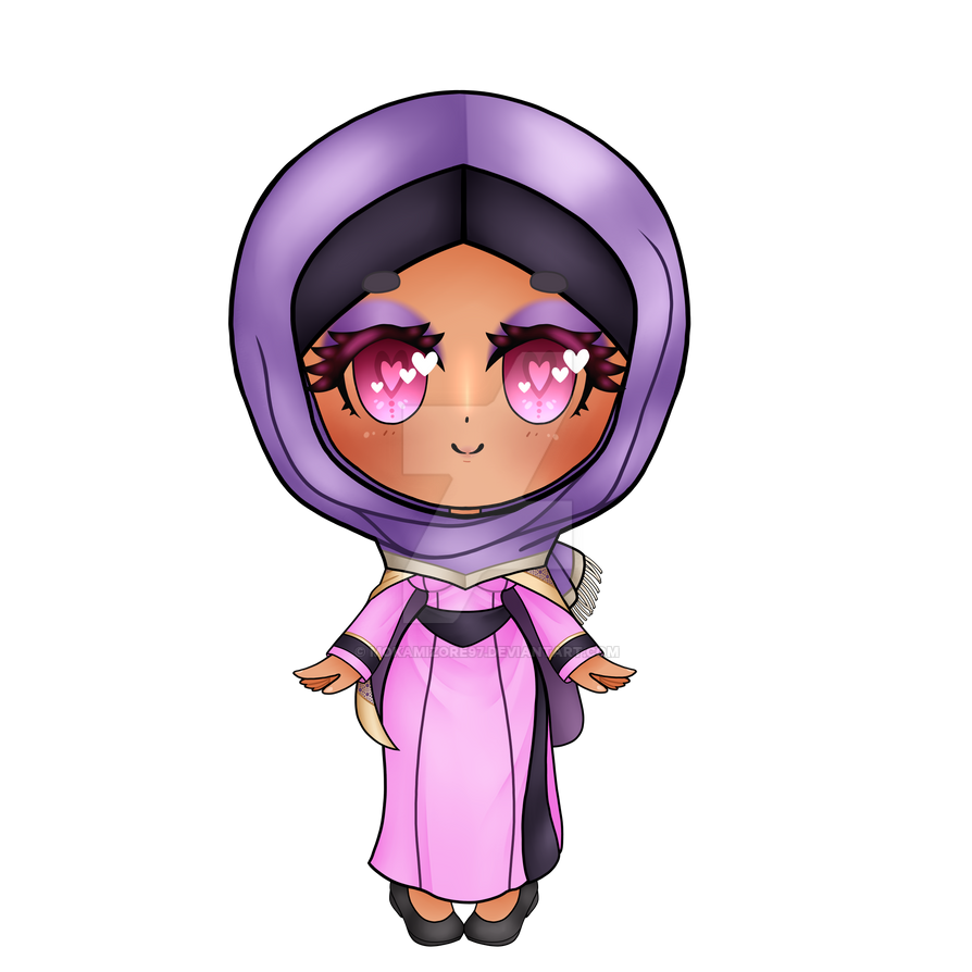 Chibi Huniepop Abia Nawazi Traditional Outfit By Mokamizore97 On