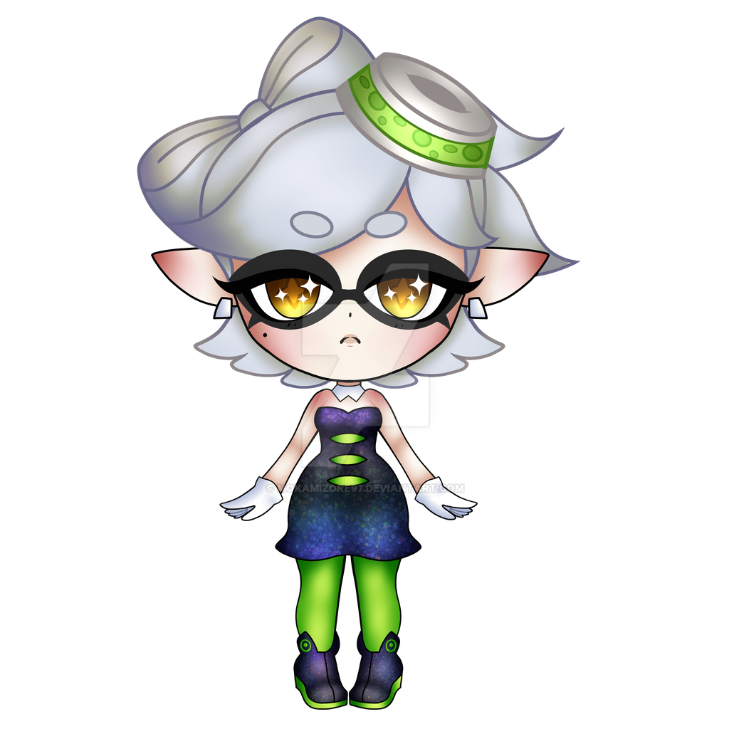 Chibi Splatoon Girls Marie Splatoon 1 By Mokamizore97 On Deviantart