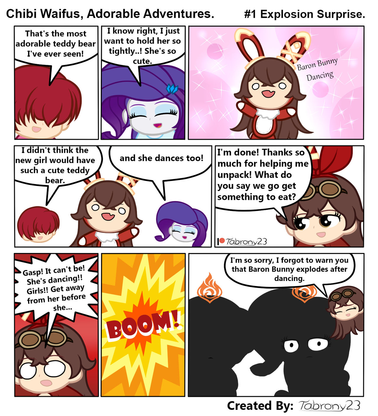 Chibi Waifus 1 Explosion Surprise By Tabrony23 On Deviantart