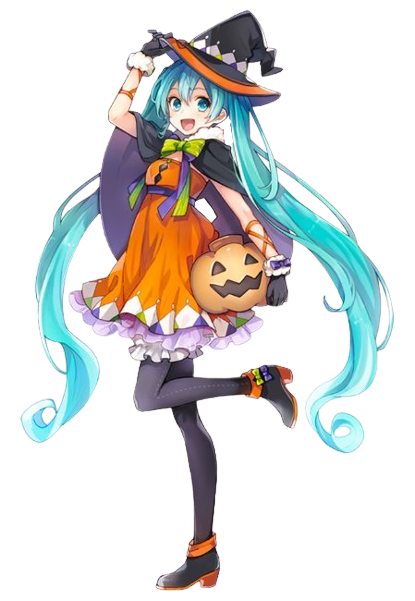 Hatsune Miku Halloween Flair By Kirakiradolls On Deviantart