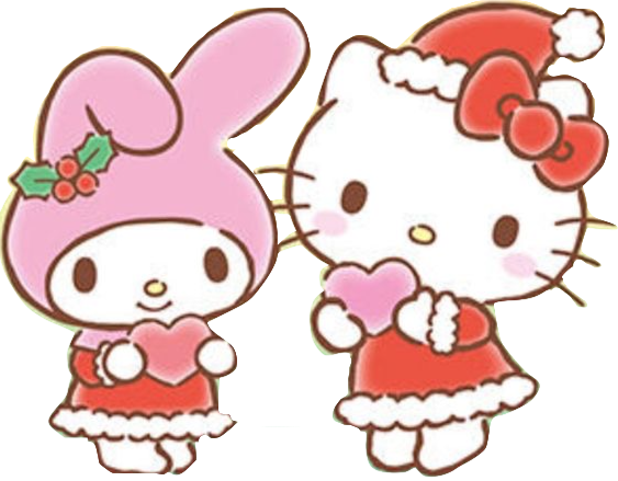 My Melody And Hello Kittys Christmas By Kirakiradolls On Deviantart