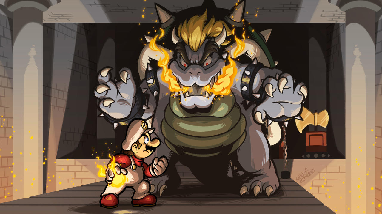 Mario Vs Bowser By Simgart On Deviantart