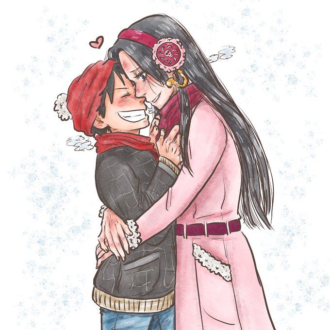Luffy And Hancock Sharing The Heat By Lrowling On Deviantart