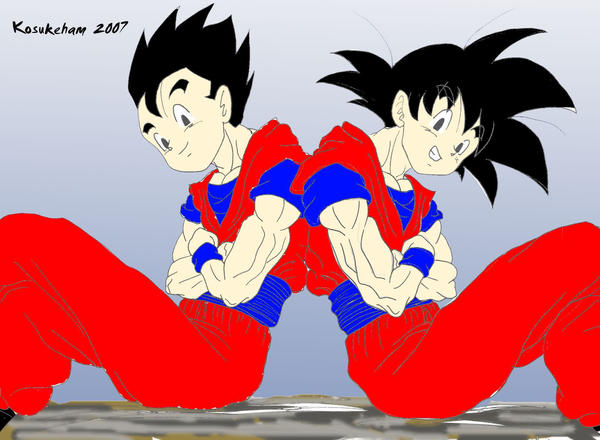 Goku Y Gohan By Kosukeham On Deviantart