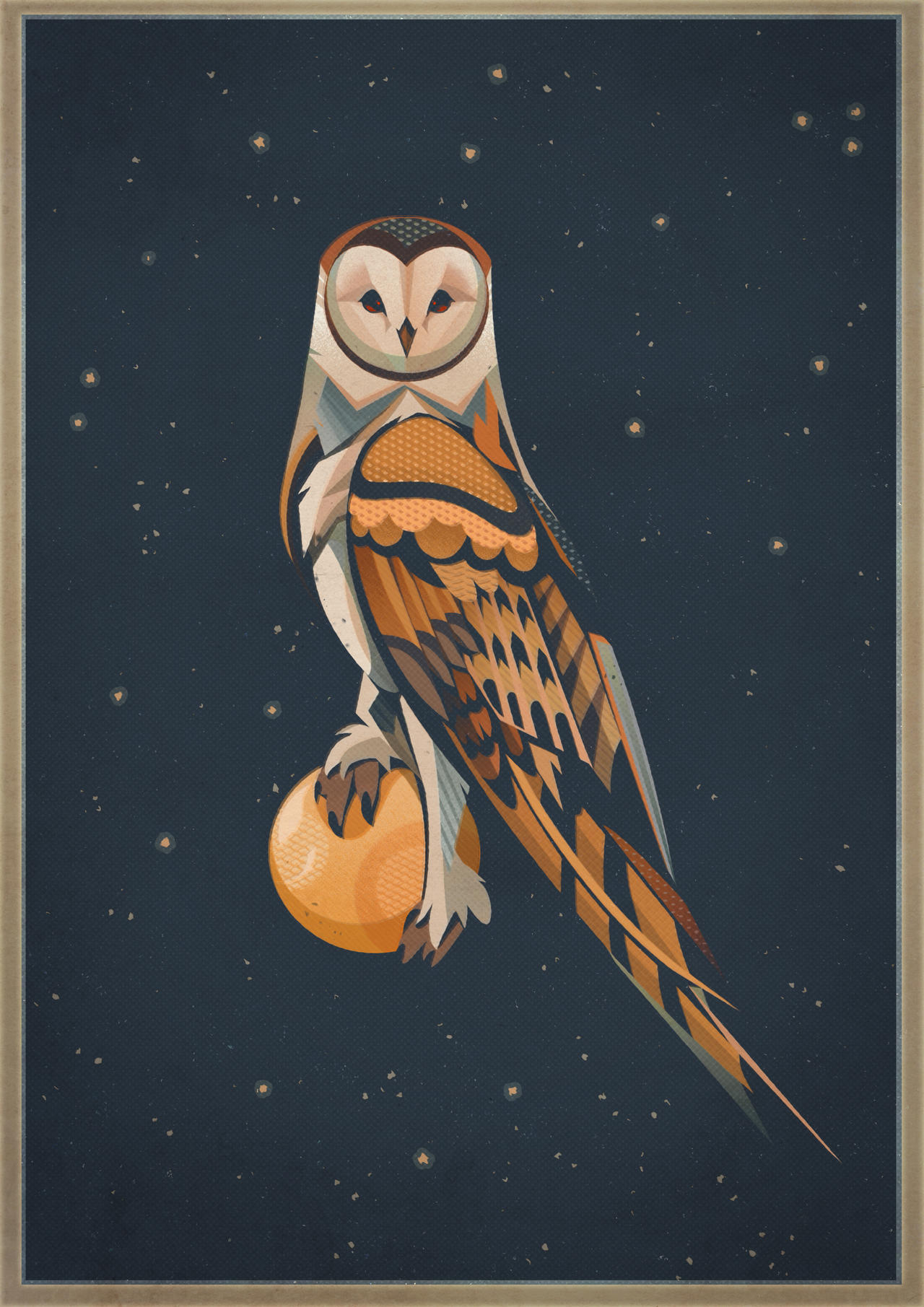 An Owl At Night By Aledthompsonart On Deviantart