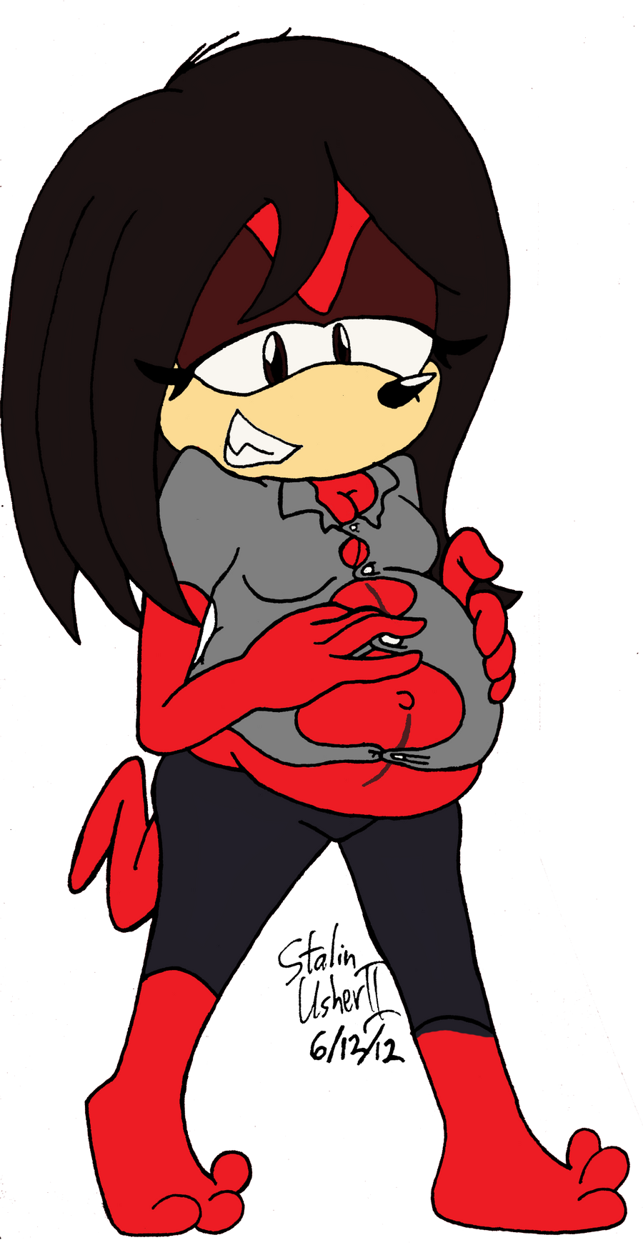 Knocked Up Adrienne At By Prestalnic On Deviantart