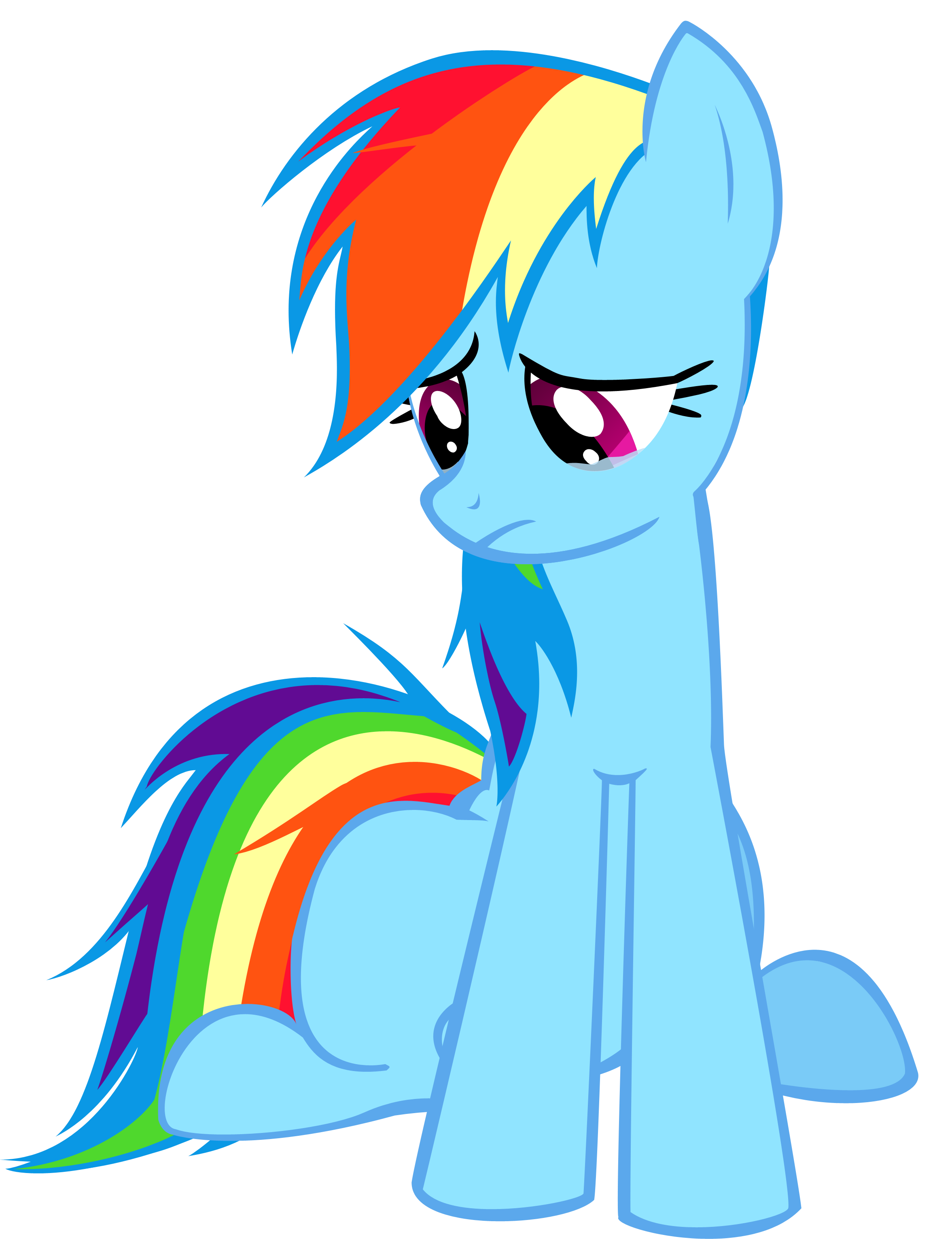 Sad Rainbow Dash By Raynebowcrash On Deviantart