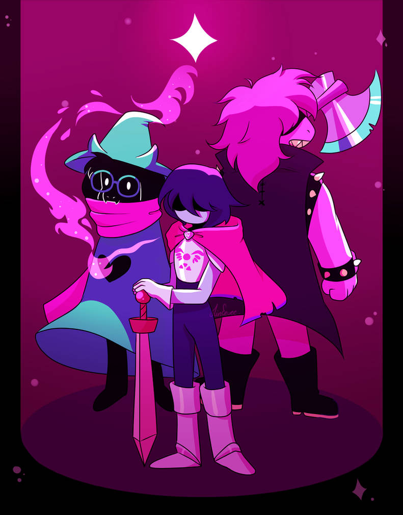 Delta Rune - Ralsei Kris and Susie by MinEevee on DeviantArt Delta Rune - Ralsei Kris and Susie by MinEevee on DeviantArt