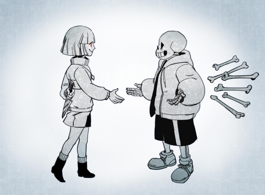 Sans Vs Chara By Wortcat On Deviantart