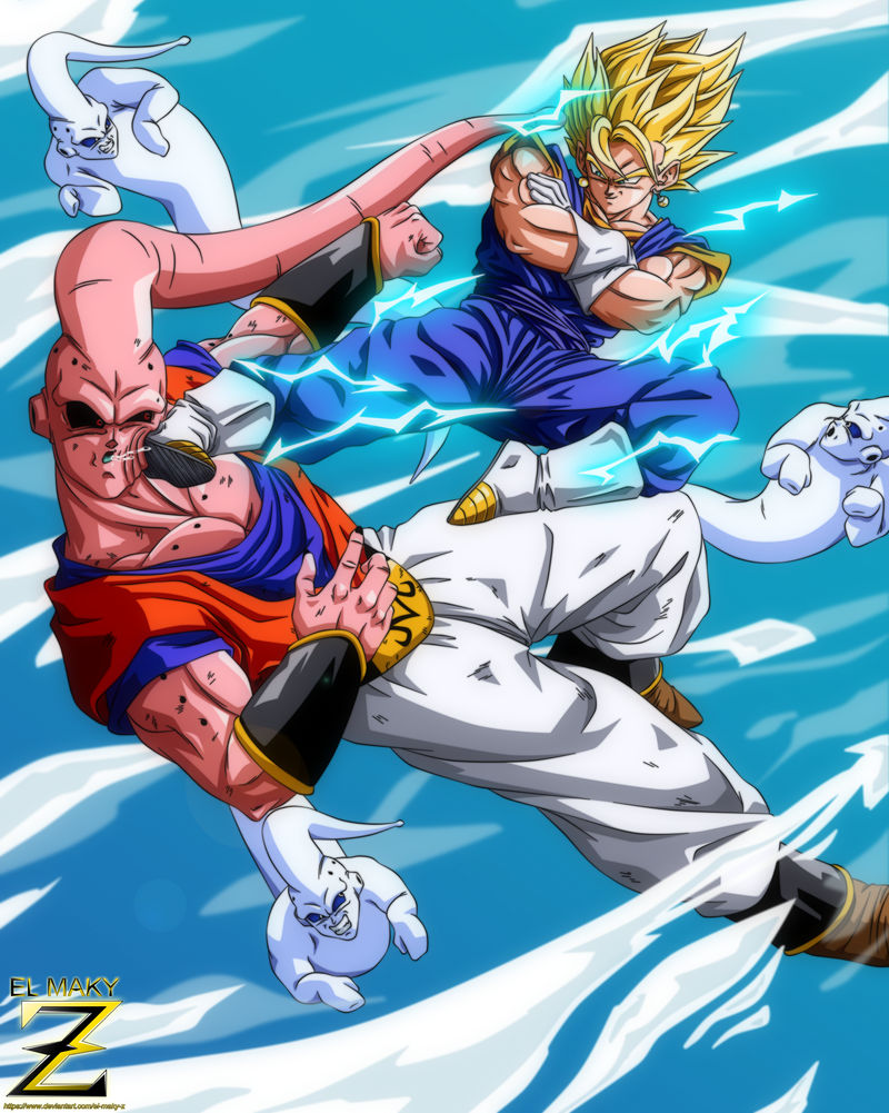 Dbz Super Vegetto Vs Super Buu By El Maky Z On Deviantart