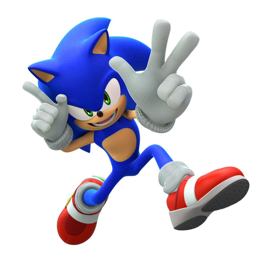 Sonic The Hedgehog The Best Coolest Pose Render By Soniconbox On Deviantart