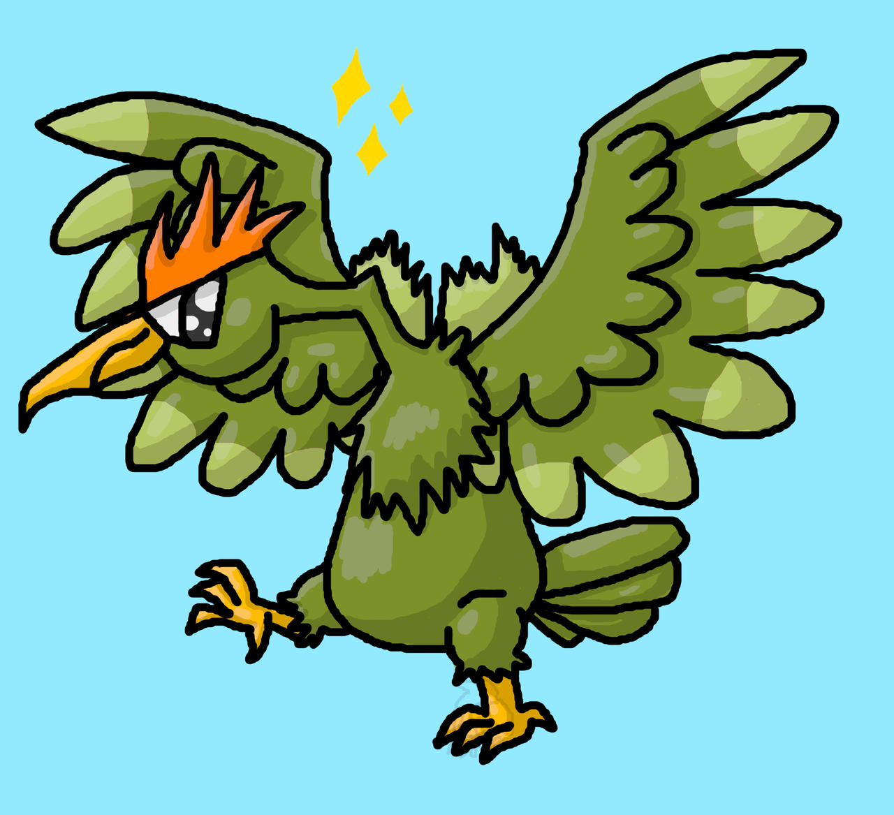 Pokemon Shiny Fearow By Kubypikachukirby On Deviantart