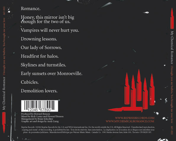 - back cover - MCR cd design by an6el-of-death on DeviantArt