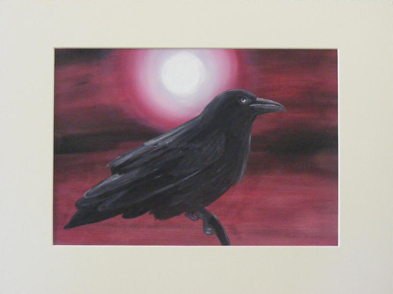 Moonlight crow by MariasArt on DeviantArt