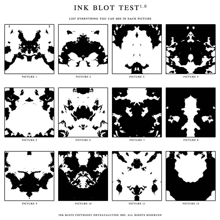 Ink Blot Test 10 By Onyxavalution On Deviantart