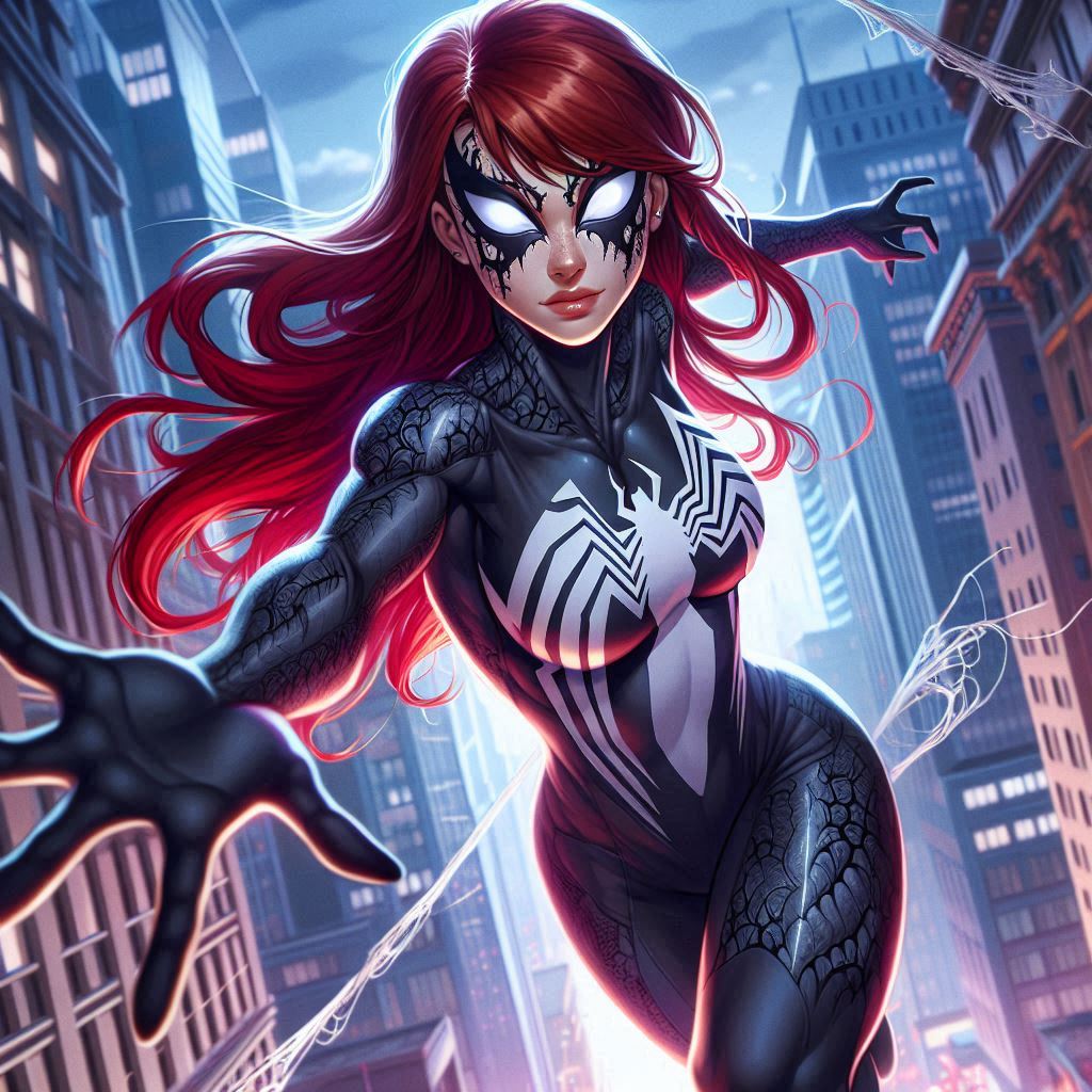 Mary Jane Watson Venomized By Raremediums On Deviantart