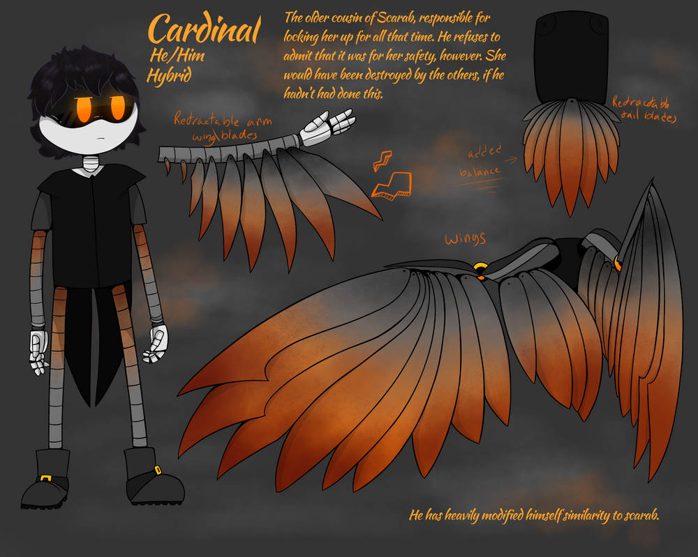 Cardinal Revamp Murder Drones By Cloudyskies1125 On Deviantart
