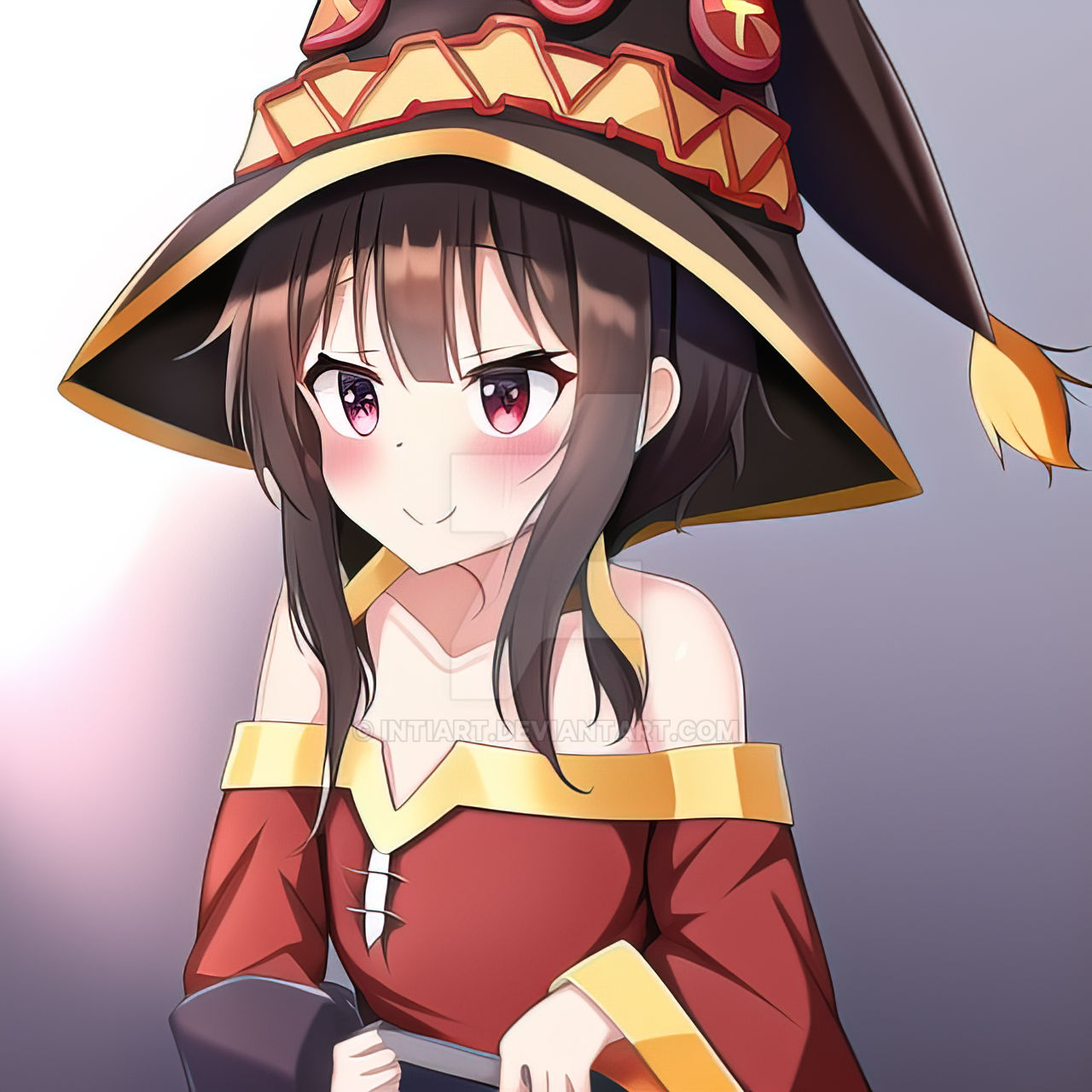 Megumin Konosuba By Intiart On Deviantart