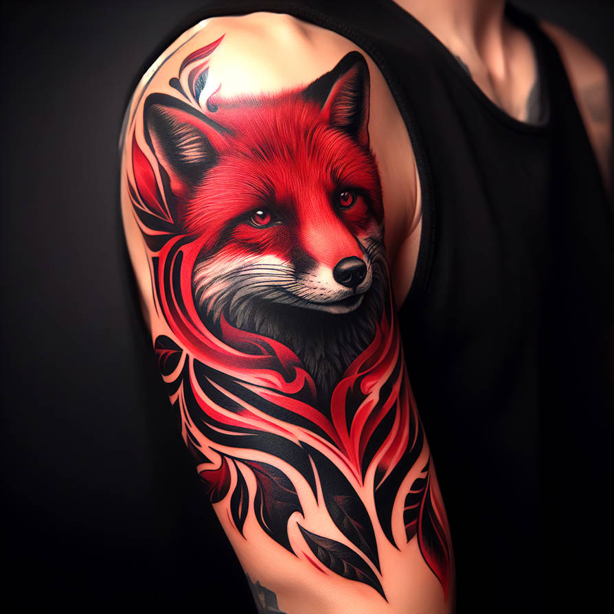 Tribal Fox Tattoo Free Download By Intiart On Deviantart