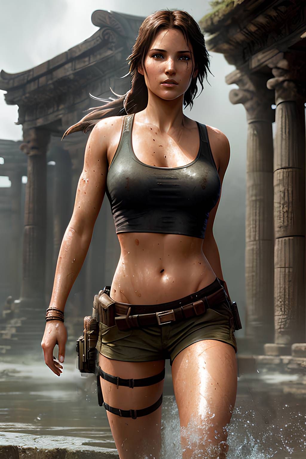 Lara Croft art by chaos1435 on DeviantArt Lara Croft art by chaos1435 on DeviantArt