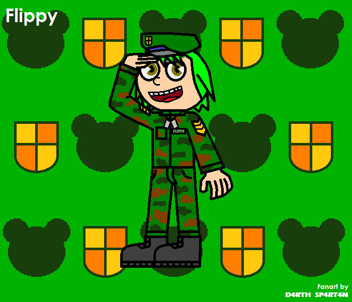 Htf Human Flippy My 2023 Style By D4rthsp4rt4n On Deviantart