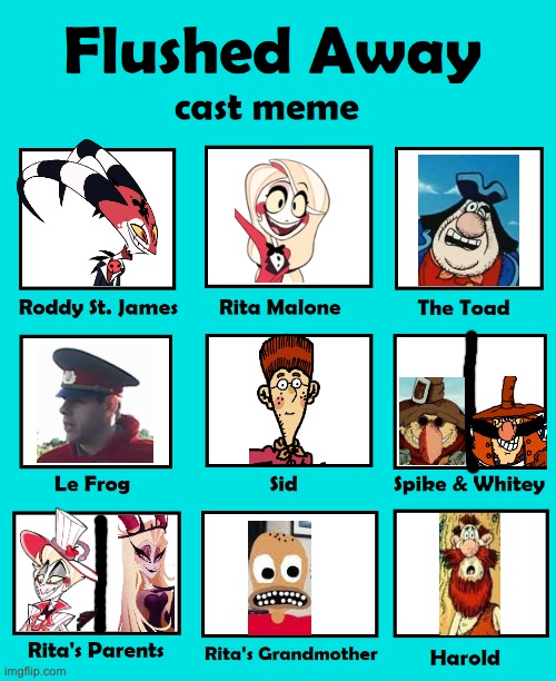 Flushed Away Cast Meme By Zurgthegreat By Zurgthegreat On Deviantart