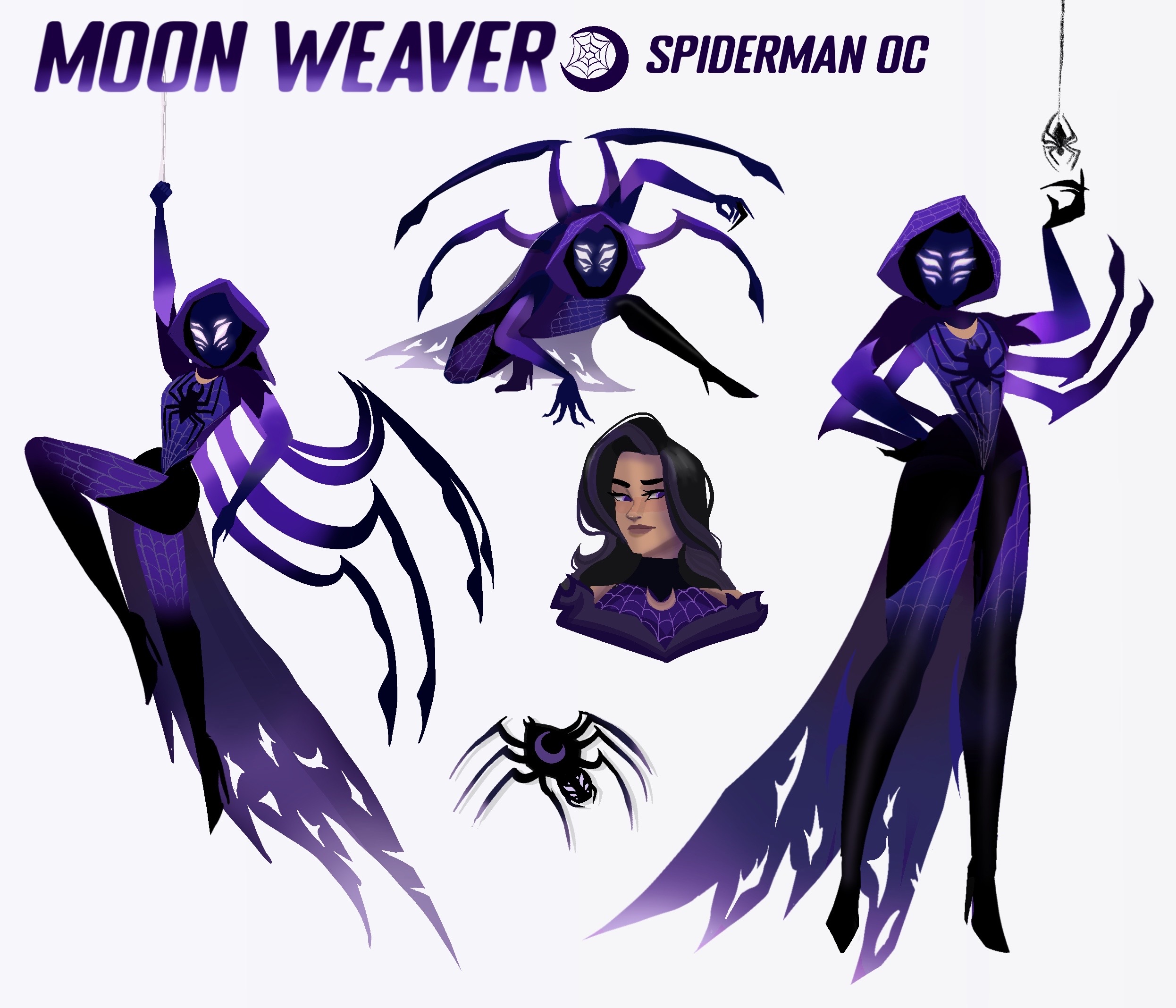 Spider Man Oc Moon Weaver By Bubblemuffinsart On Deviantart