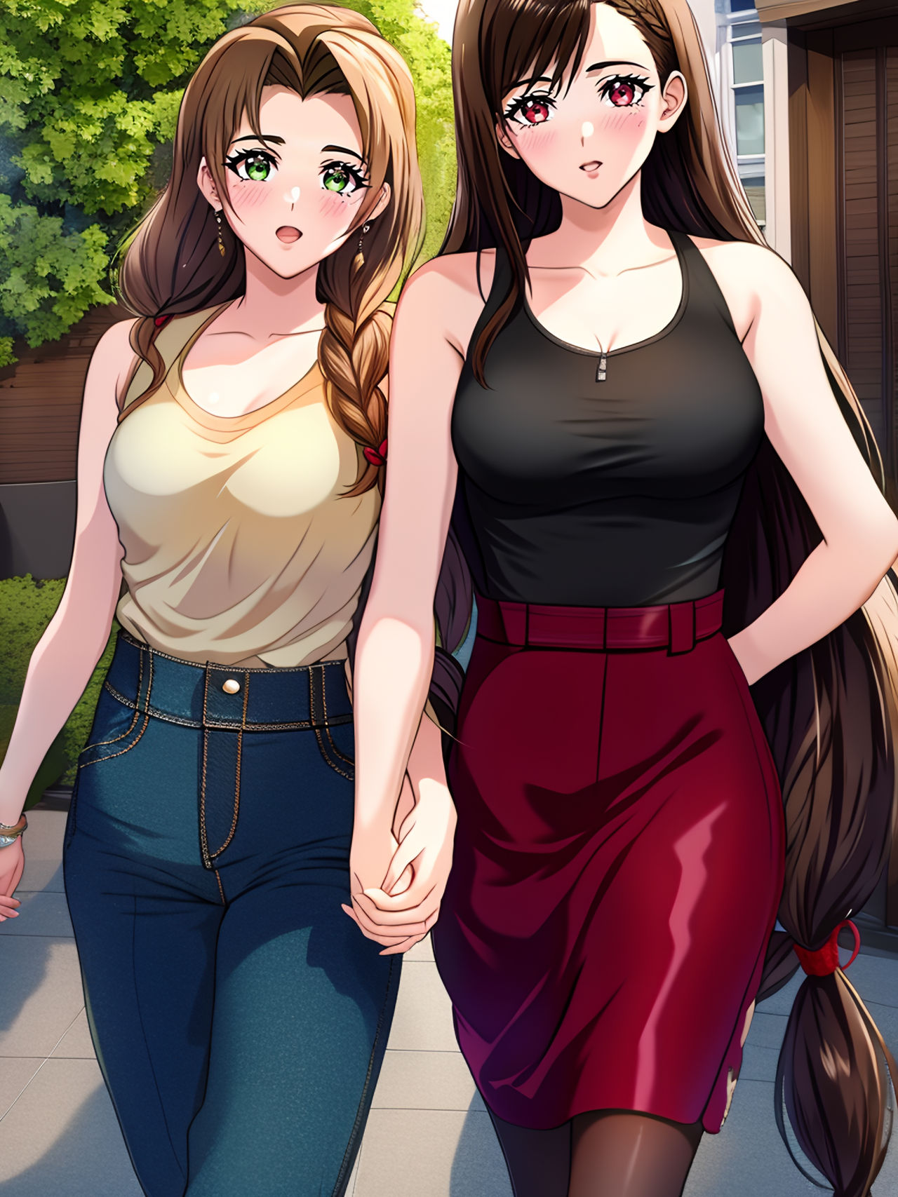Hot Neighborhood Mommies Aerith And Tifa 03 By Tifafan1997 On Deviantart