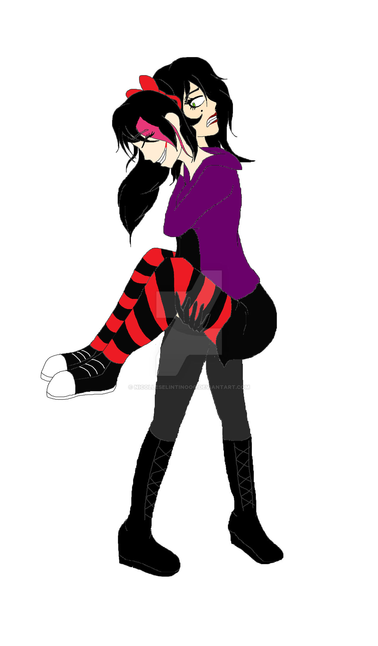 Ashley Slasher X Nina The Killer By Nicolleselintinooo On Deviantart