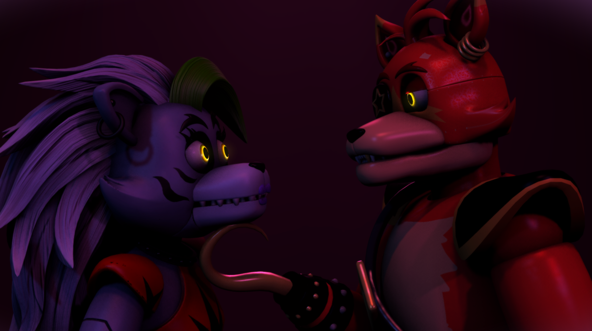 Glamrock Foxy X Roxanne Wolf By Pamkungg On Deviantart