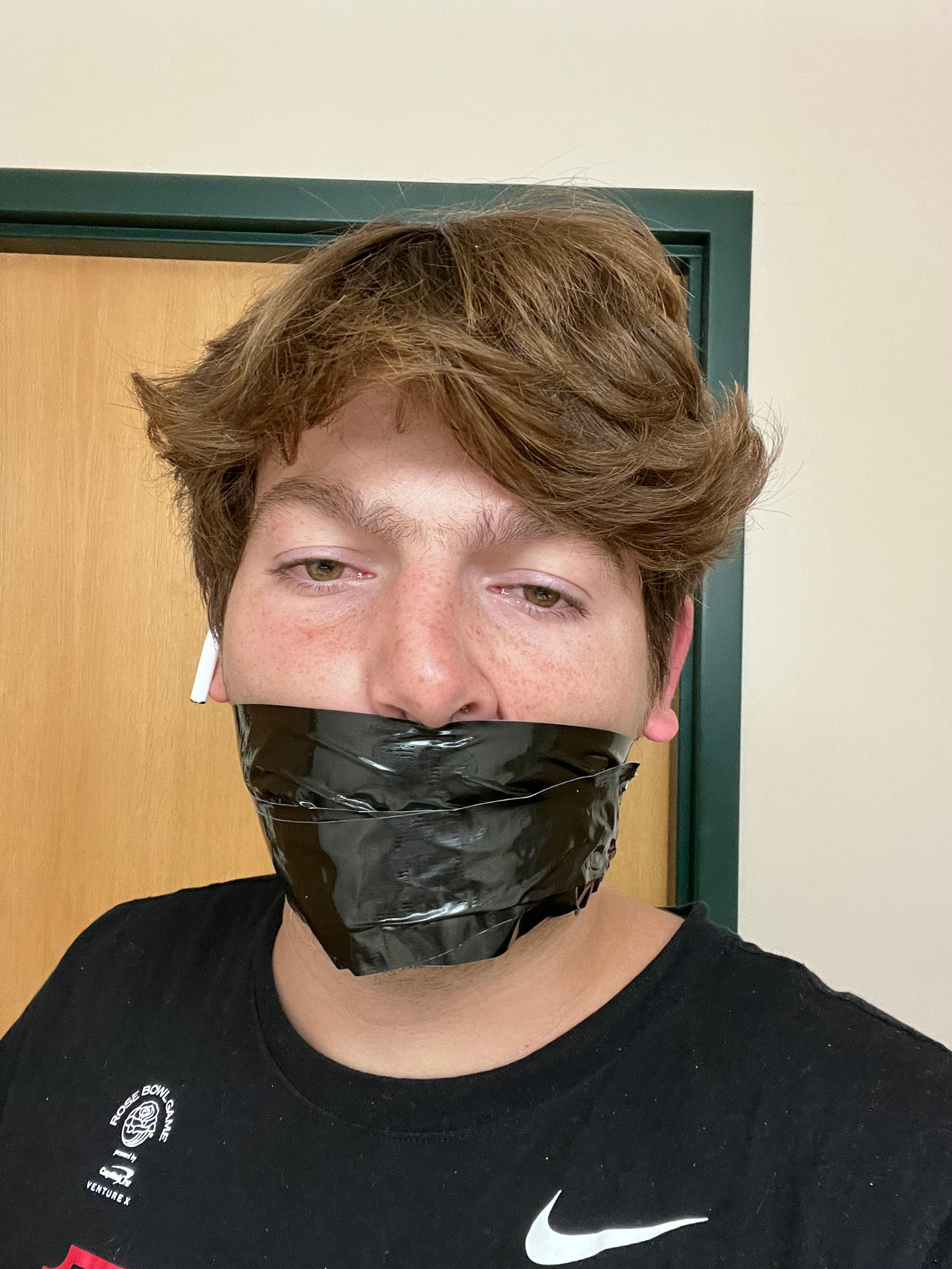 Myself Duct Tape Gagged Wraparound Gag Edition By Icde23 On Deviantart