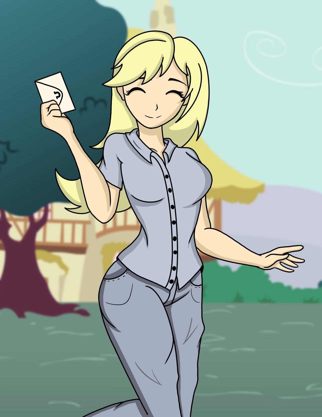 Delivery Human Derpy Hooves By Breezybl97 On Deviantart