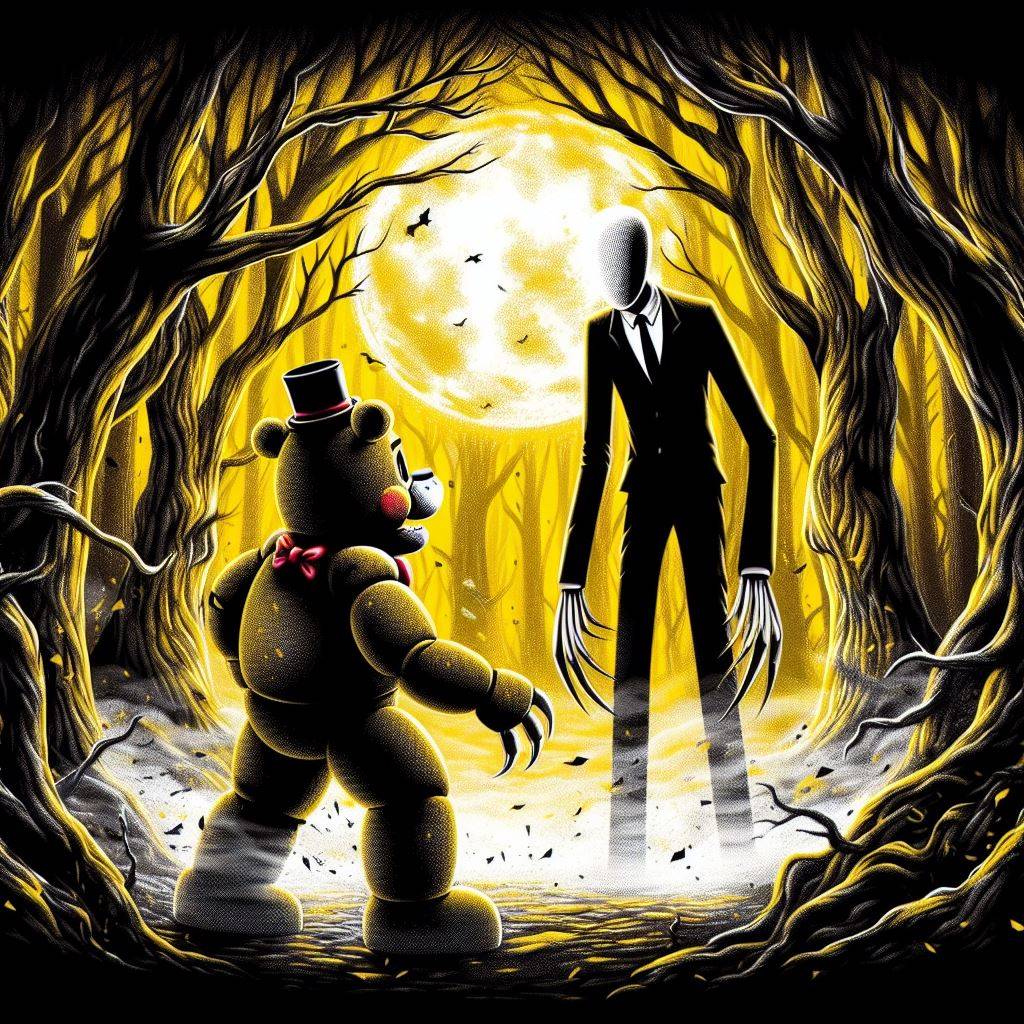 Freddy Fazbear Vs Slender Man 2 By Svgnoel On Deviantart
