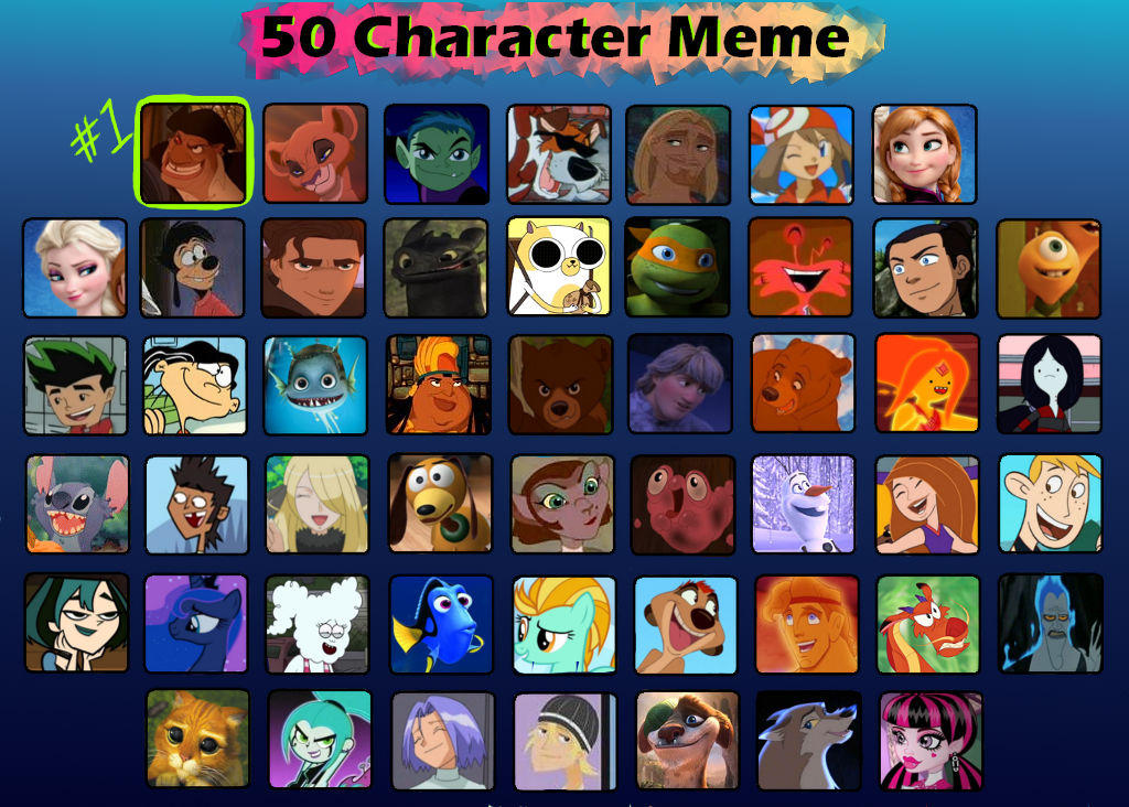 My 50 Favorite Characters by Universal-Tiger on DeviantArt My 50 Favorite Characters by Universal-Tiger on DeviantArt