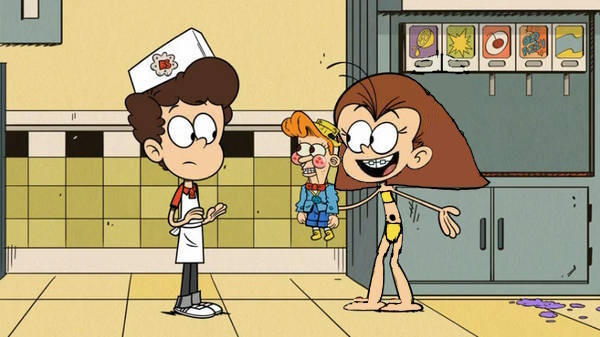 Luan Surprises Benny By Coverguy100 On Deviantart