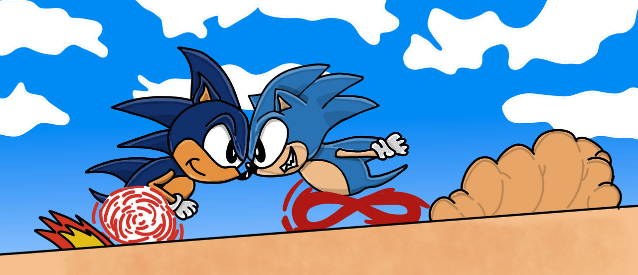 American Sonic Vs Japanese Sonic Digitized By Wilywyvern On Deviantart