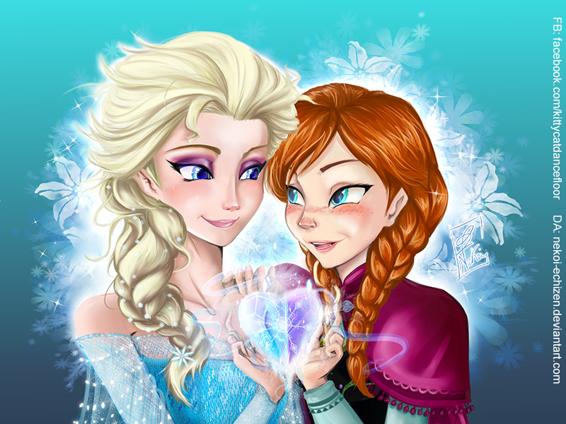 Elsa And Anna By Nekoi Echizen On Deviantart
