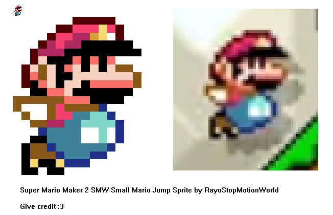 Super Mario Maker 2 SMW Small Mario Jump Sprite by RayoStopMotionWorld ... Super Mario Maker 2 SMW Small Mario Jump Sprite by RayoStopMotionWorld ...