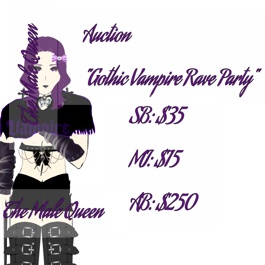 Open Auction Gothic Vampire 1 By The Male Queen On Deviantart