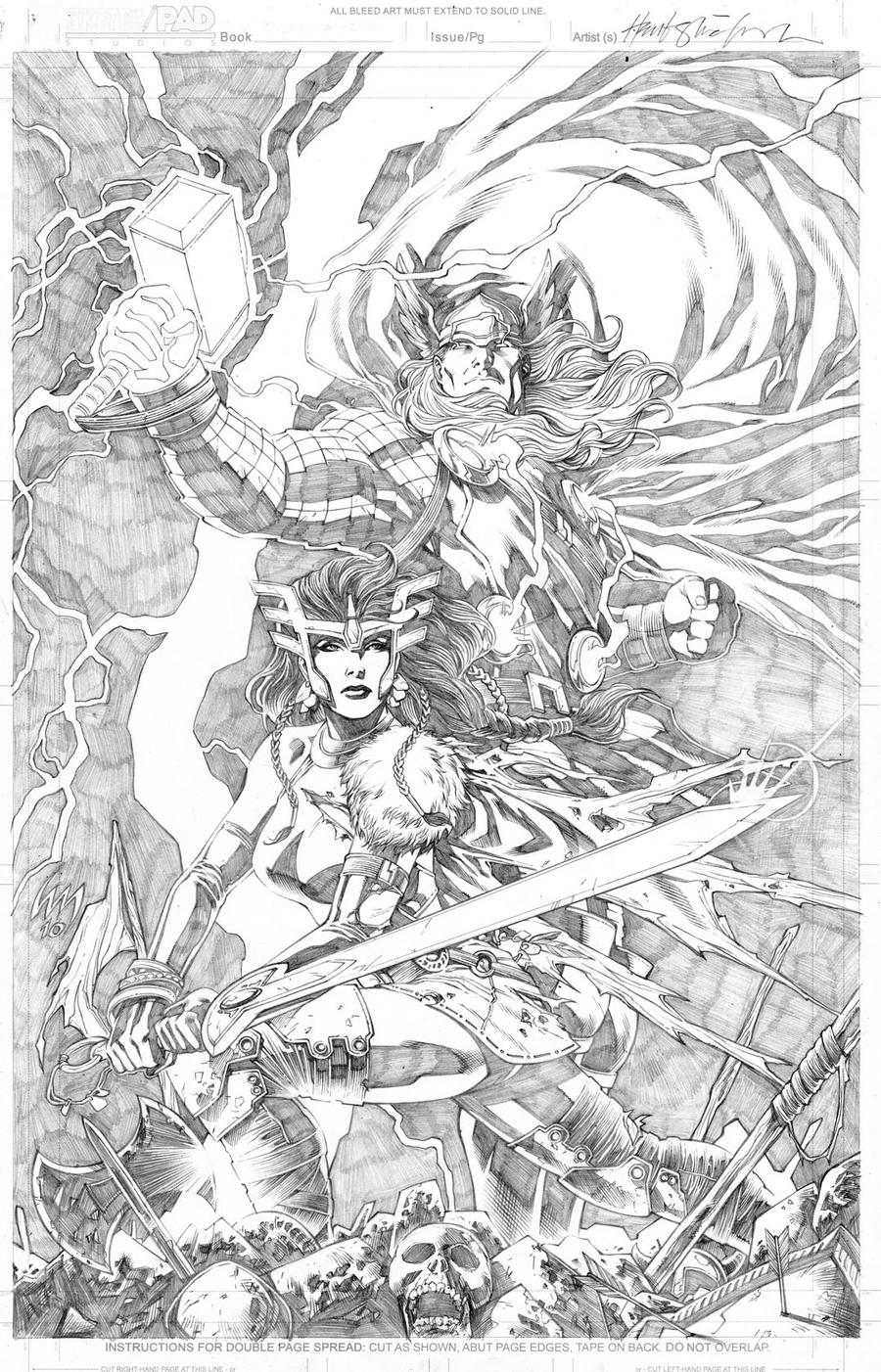 Thor And Sif By Wrathofkhan On Deviantart