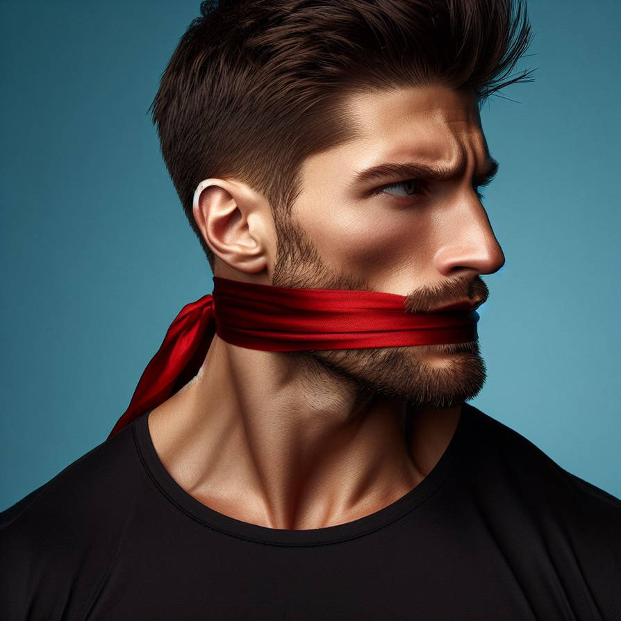 Guy Cleave Gagged With A Scarf By Cybertied On Deviantart