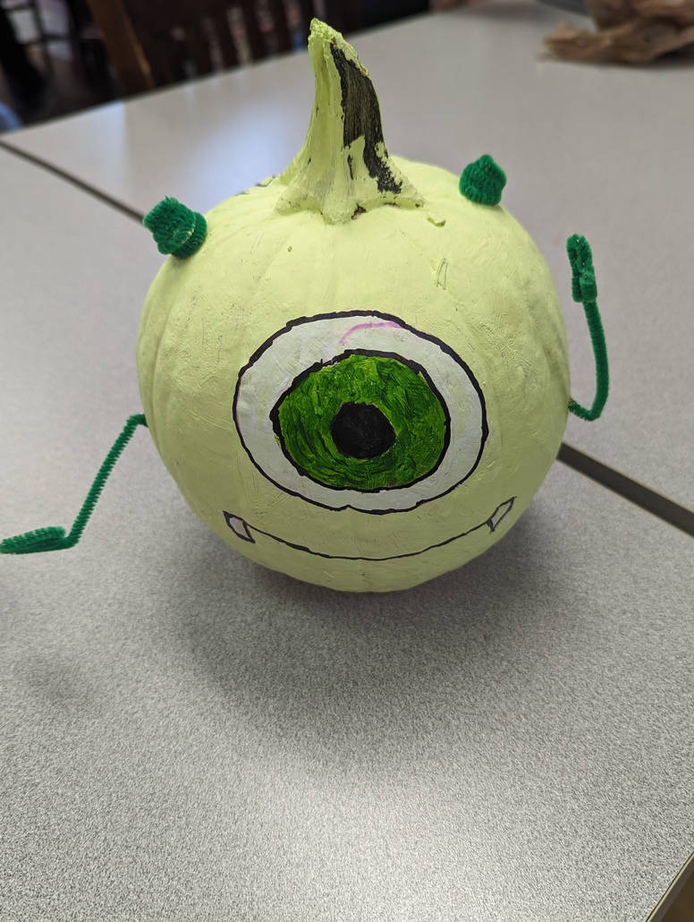 Mike Wazowski Pumpkin By Cricketrules On Deviantart