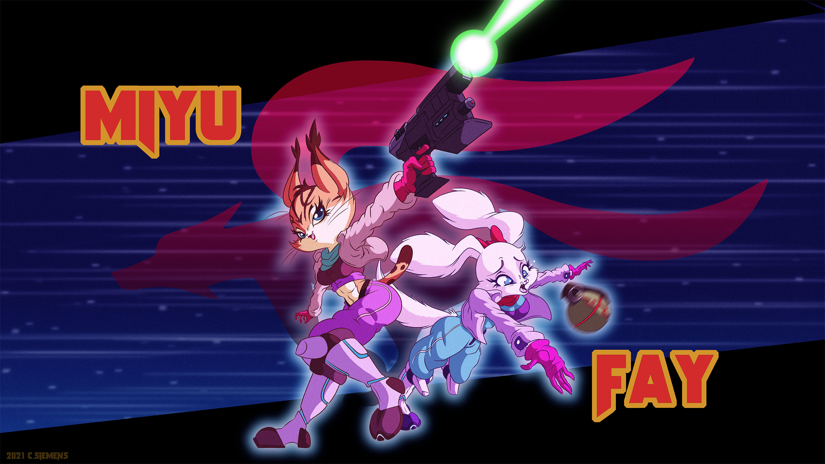 Star Fox Miyu And Fay By Dawgweazle On Deviantart