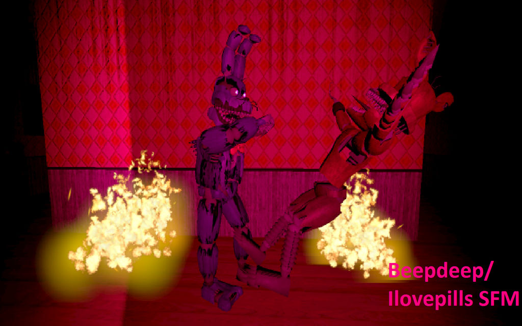 Bonnie Vs Foxy By Beepdeep On Deviantart