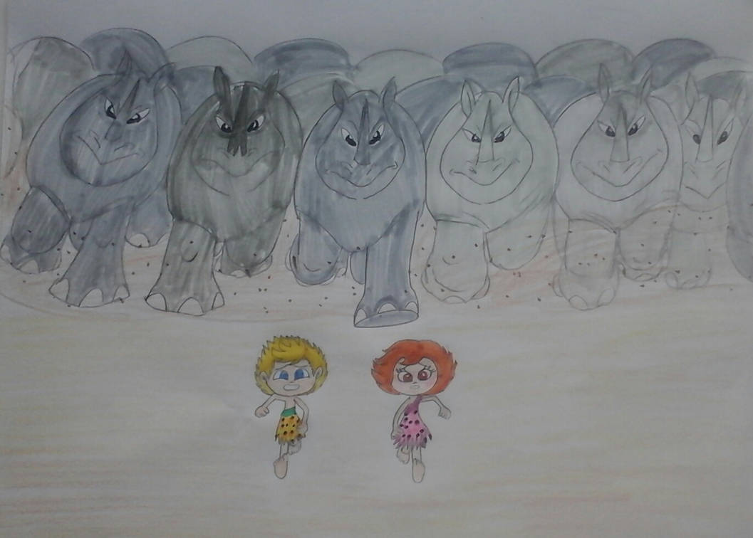 Rhino Stampede By Mixtoons On Deviantart