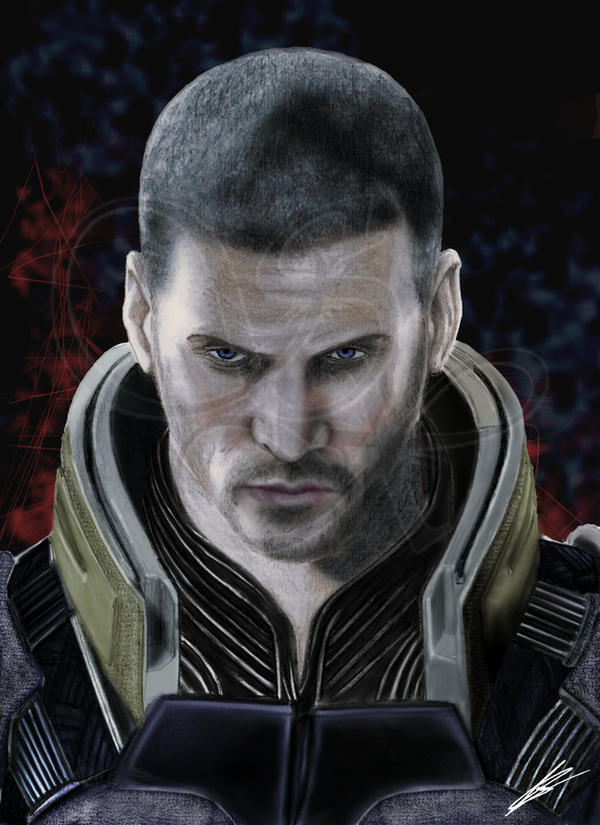 Commander Shepard Mass Effect Color By Saxa Xcii On Deviantart