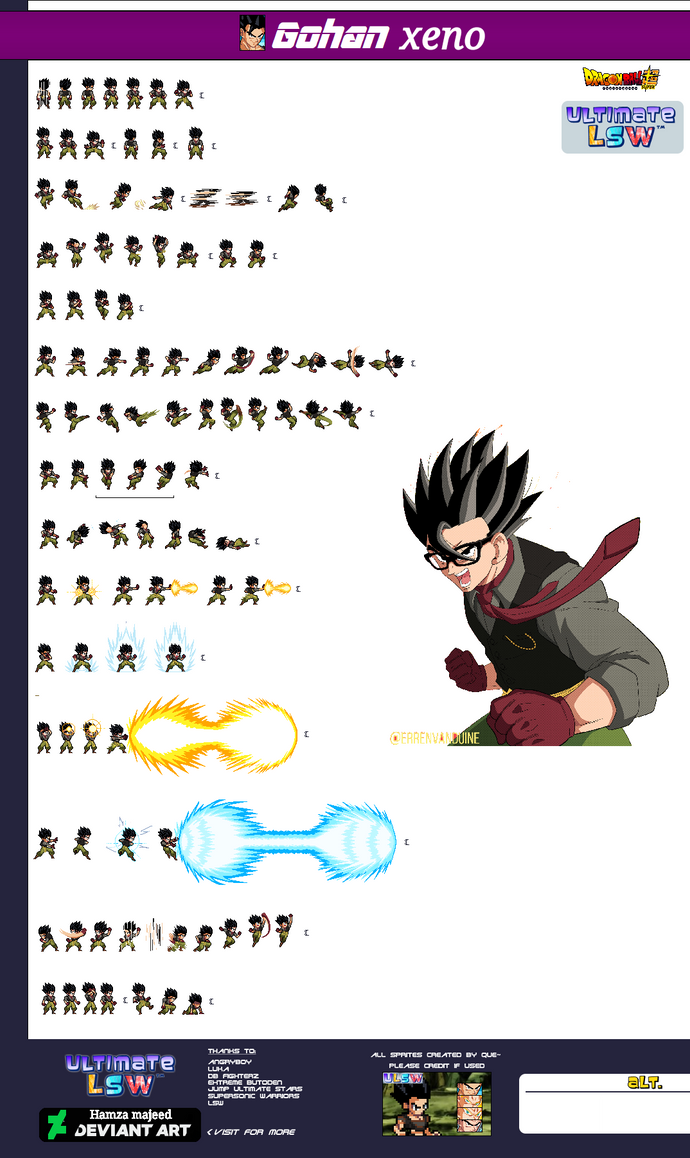 Ulsw Gohan Xeno Base Form Dragon Ball Herose By Hamzamajeed119 On
